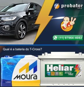 Qual é a bateria do T-CROSS Volkswagen?